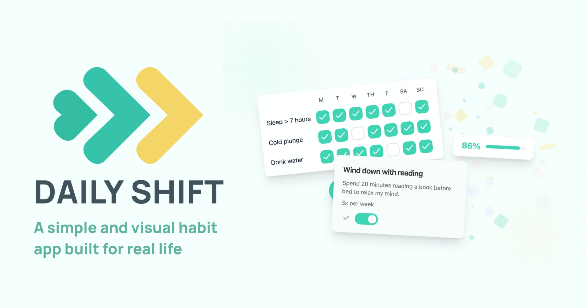 Daily Shift - Simple Visual Habit Tracker App